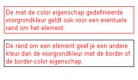 Handleiding HTML - Voorbeelden color eigenschap